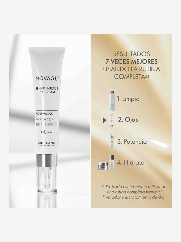 Novage+ Bright Intense Crema de Ojos (41033) | Oriflame